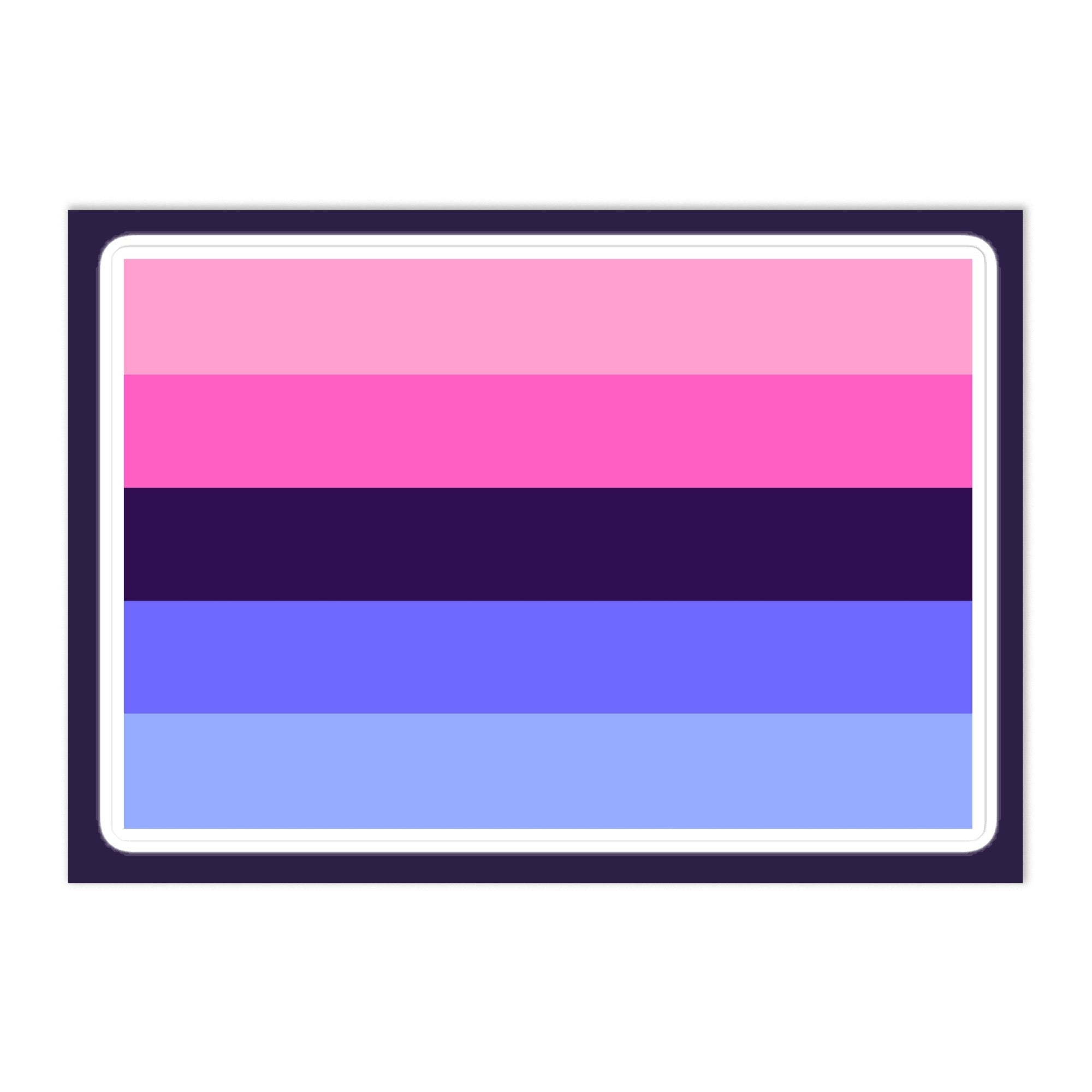 Omnisexual Pride Flag Large Sheet Sticker Pegasus Pride