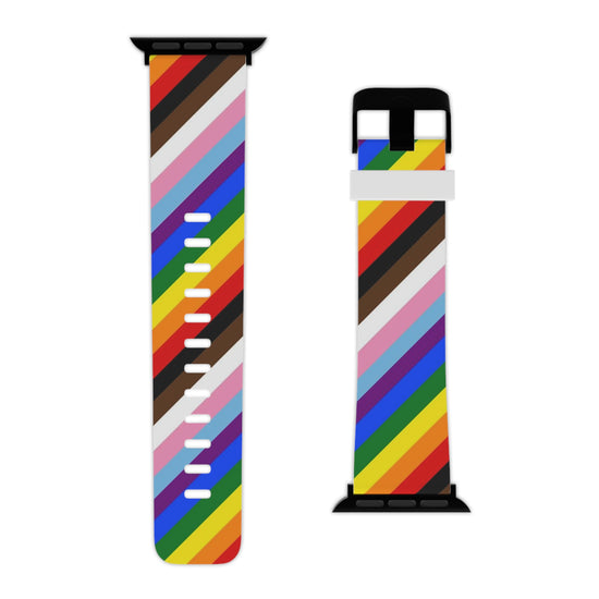 LGBTQ Pride Watch Band for Apple Watch - Inclusive Progress – Pegasus Pride