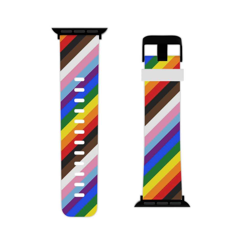 LGBTQ Pride Watch Band for Apple Watch - Inclusive Progress – Pegasus Pride