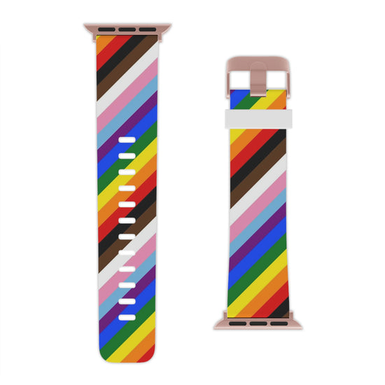 LGBTQ Pride Watch Band for Apple Watch - Inclusive Progress – Pegasus Pride