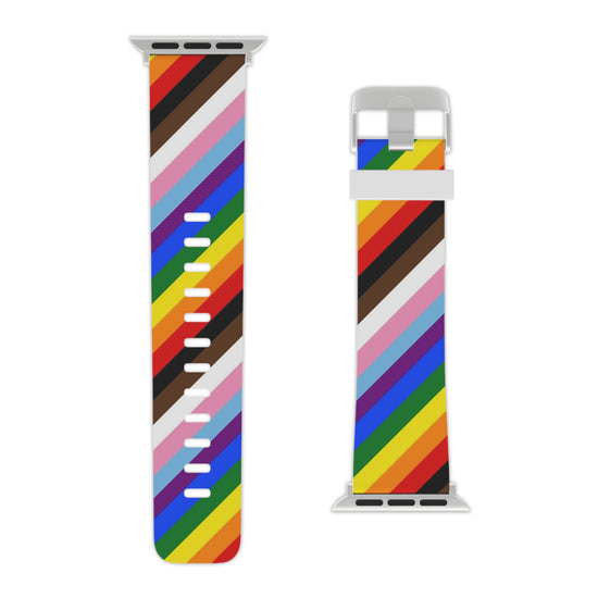 LGBTQ Pride Watch Band for Apple Watch - Inclusive Progress – Pegasus Pride