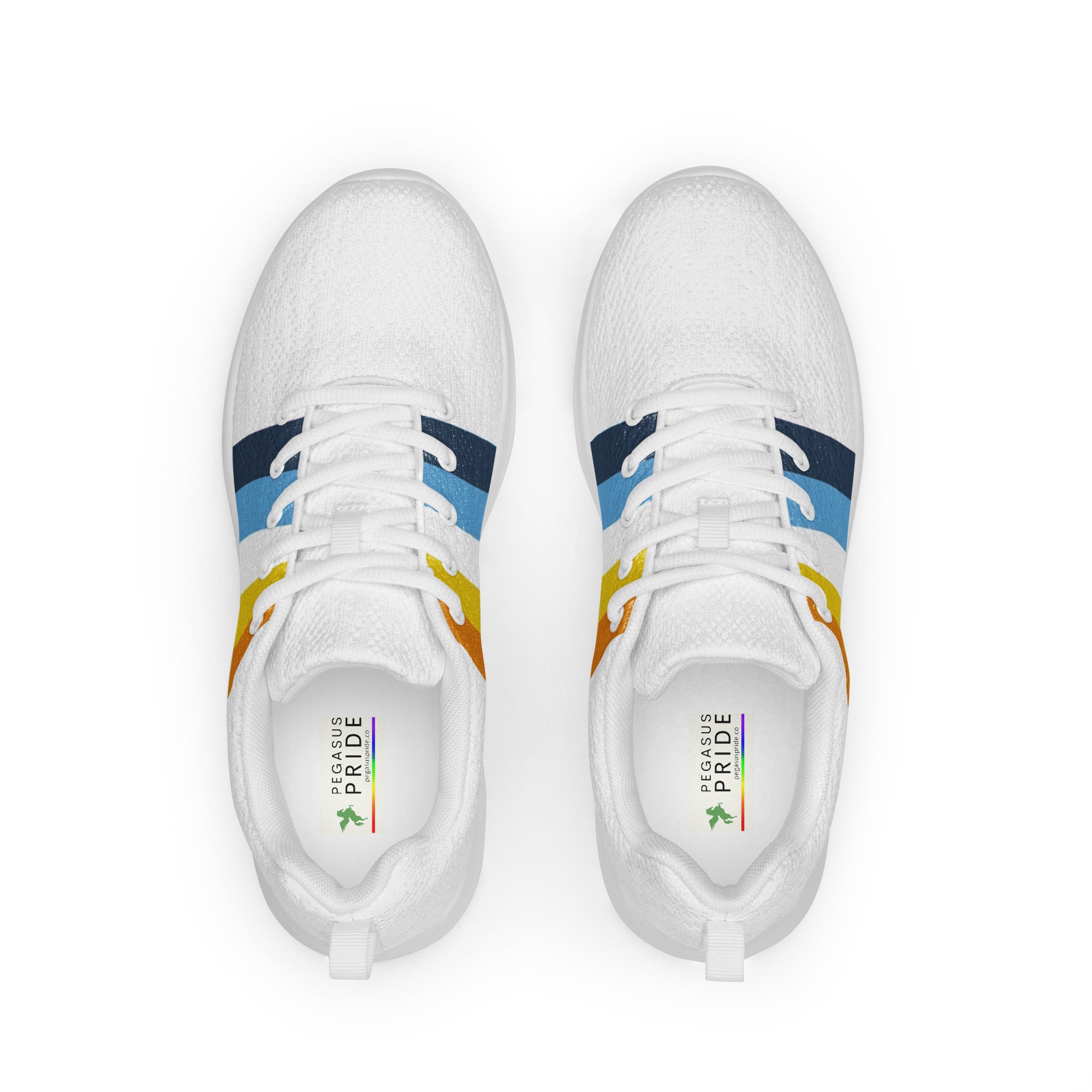 Aroace Pride Flag Men’s Athletic Shoes – Pegasus Pride