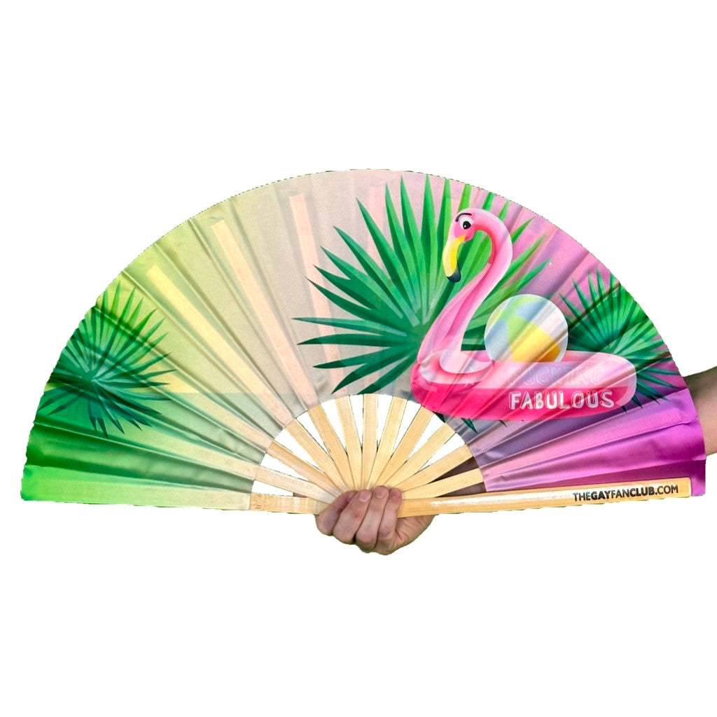 Fucking Fabulous UV Fan | Bold LGBTQ Pride Glow Clack Fan – Pegasus Pride