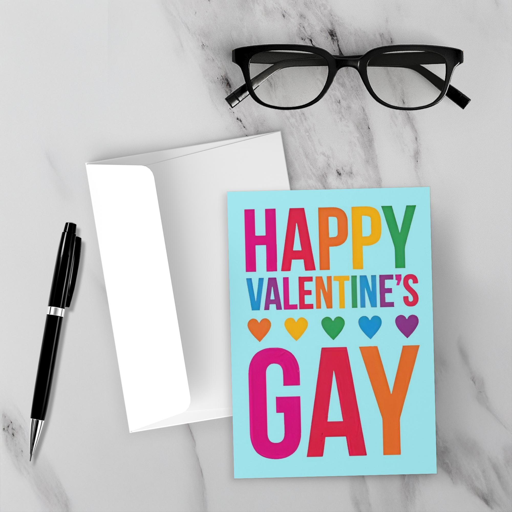 Happy Valentines Gay Greeting Card – Pegasus Pride