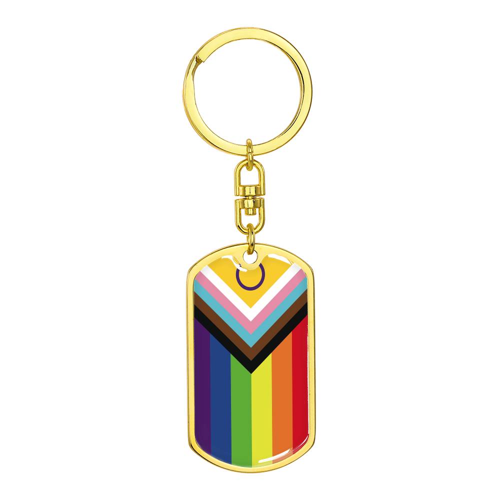 Intersex Inclusive Pride Dog Tag | LGBTQ Rainbow Military – Pegasus Pride