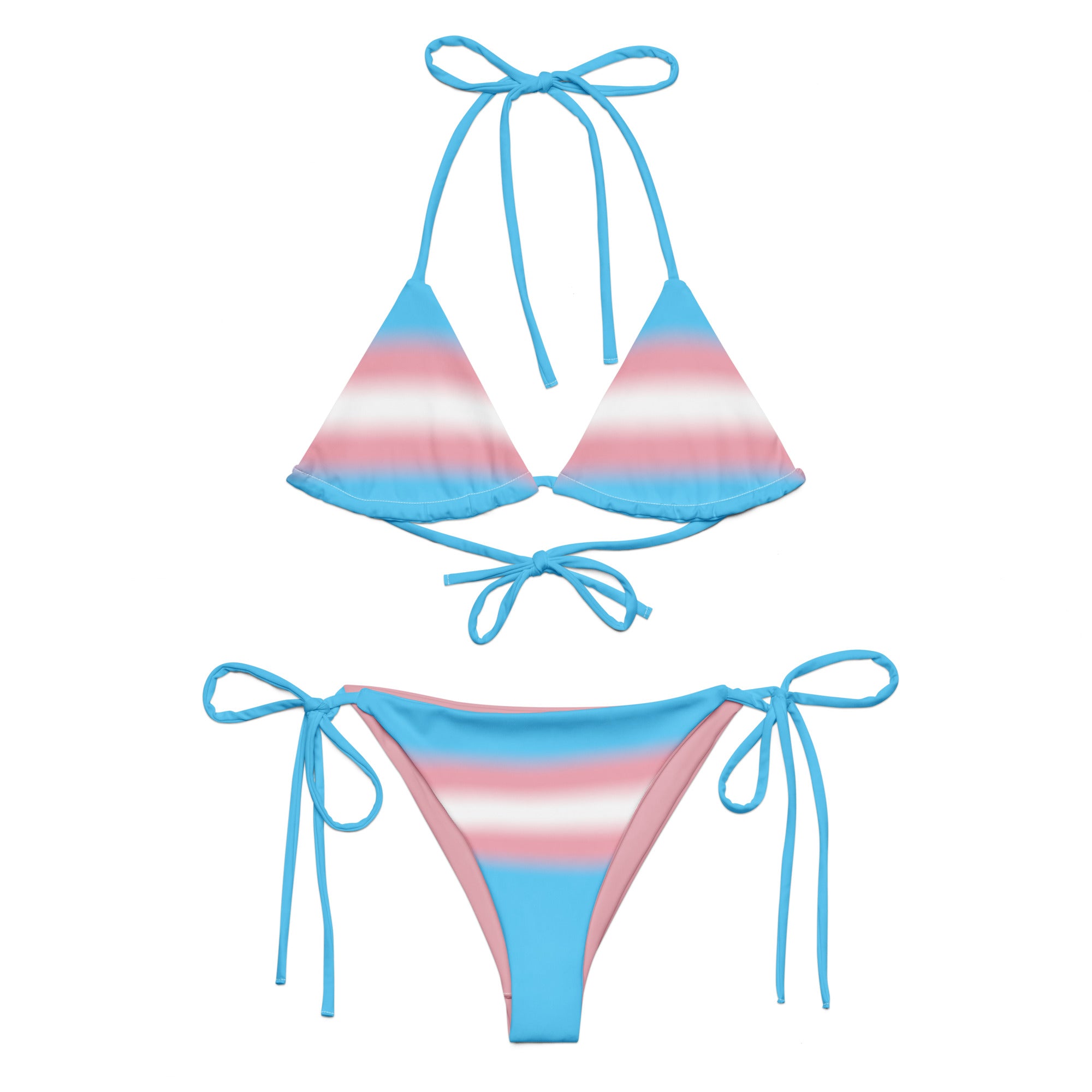 Transgender Trans Pride String Bikini Set – Pegasus Pride